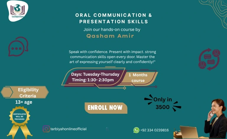 Oral Communication & Presentation Skills - Madiha online teaching